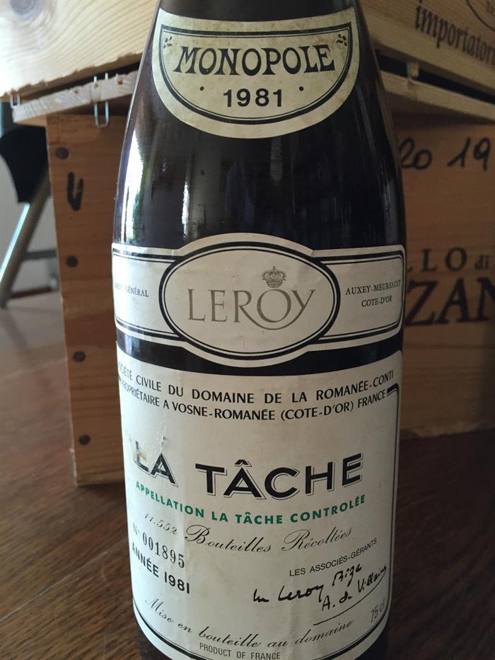 LA TACHE ROMANEE CONTI 1981