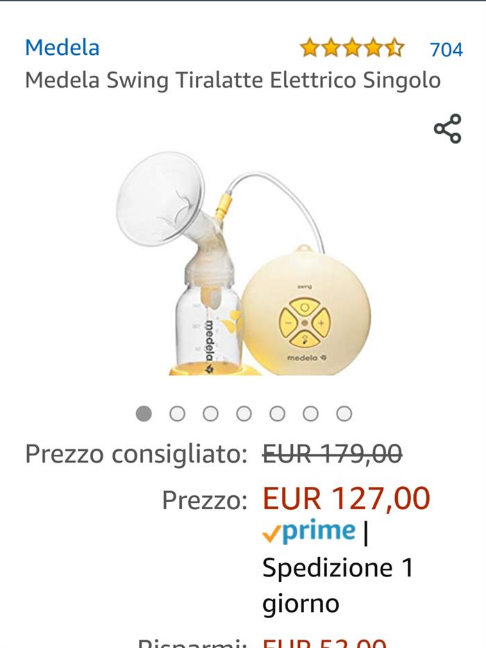 TIRALATTE ELETTRICO MEDELA