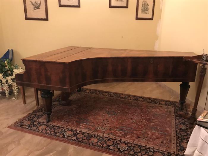 PIANOFORTE A CODA INTERA ANTICO