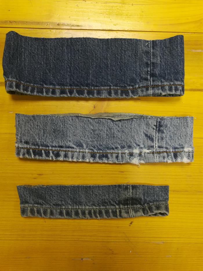 JEANS LEVIS USATO ACCESSORI ABBIGLIAMENTO VINTAGE LEVI’S FONDO GAMBA C/ORLO