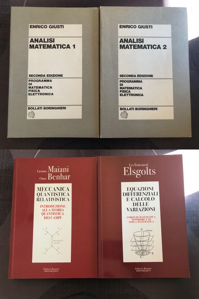 LIBRI DI FISICA E MATEMATICA