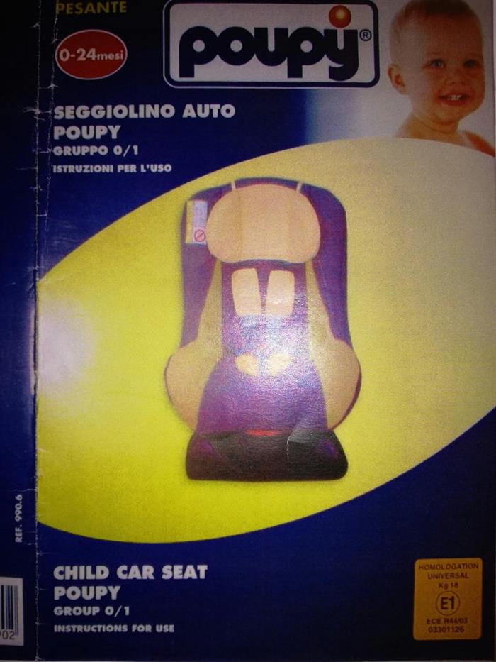 SEGGIOLINO AUTO 0 - 10 KG POUPY