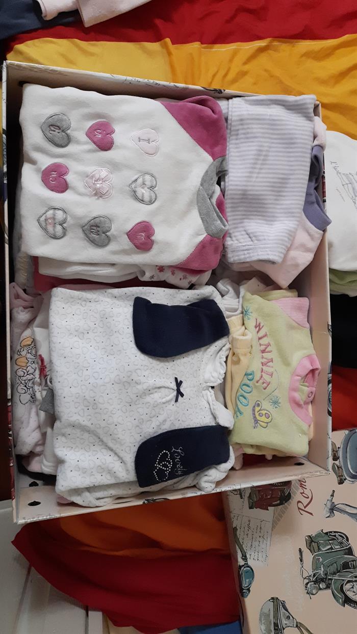 LOTTO ABBIGLIAMENTO NEONATA 0-3 MESI