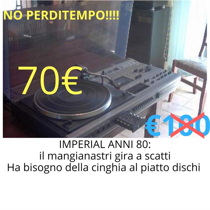 STEREO IMPERIAL ANNI '80 E KENWOOD PERLA NERA