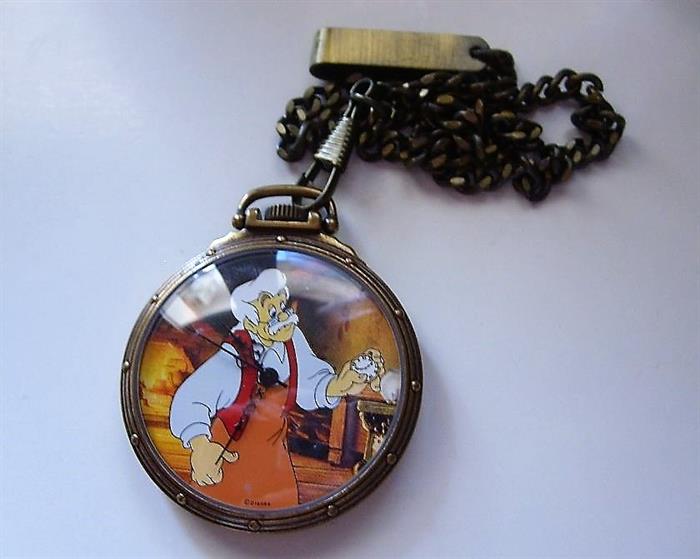 OROLOGIO POCKET PINOCCHIO E GEPPETTO