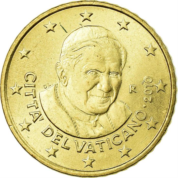 VATICANO 50 CENT. 2010 FDC DA ROTOLINO