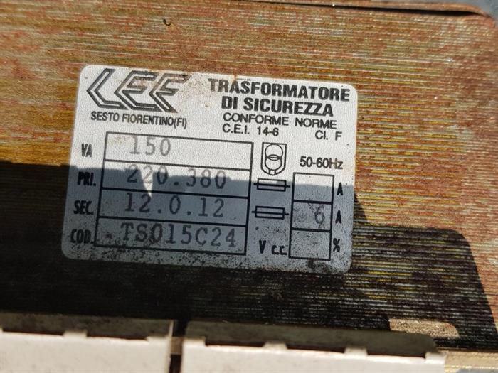 TRASFORMATORE ISOLAMENTO 220 12V AC 150VA