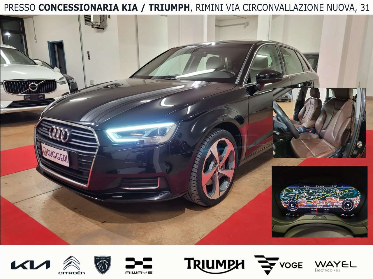 Audi A3SPB 2.0D 184 CV quattro 4X4, v. cockpit, Full led