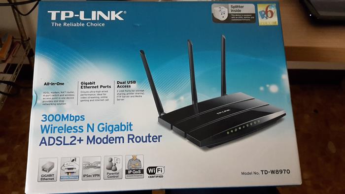 TP-LINK 300MBPS WIRELESS N GIGABIT ADSL2 + MODEM ROUTER