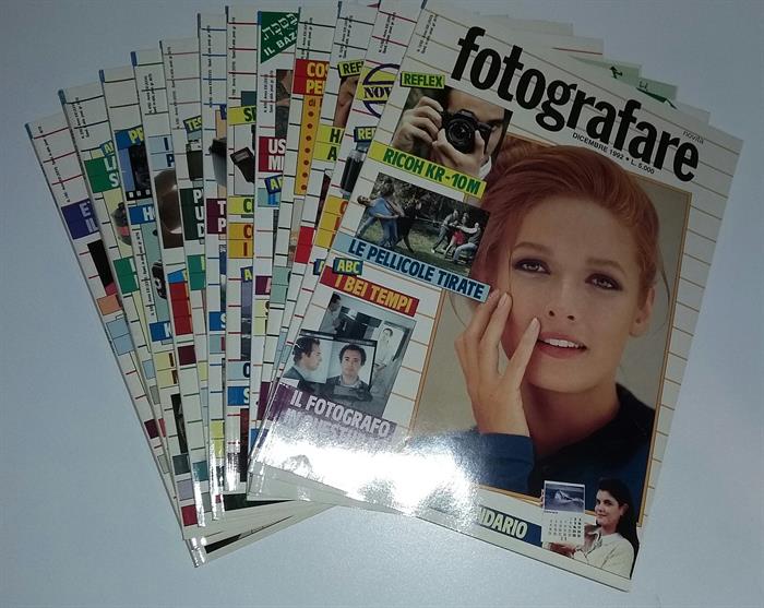 COLLEZIONE COMPLETA RIVISTA FOTOGRAFARE ANNO 1992