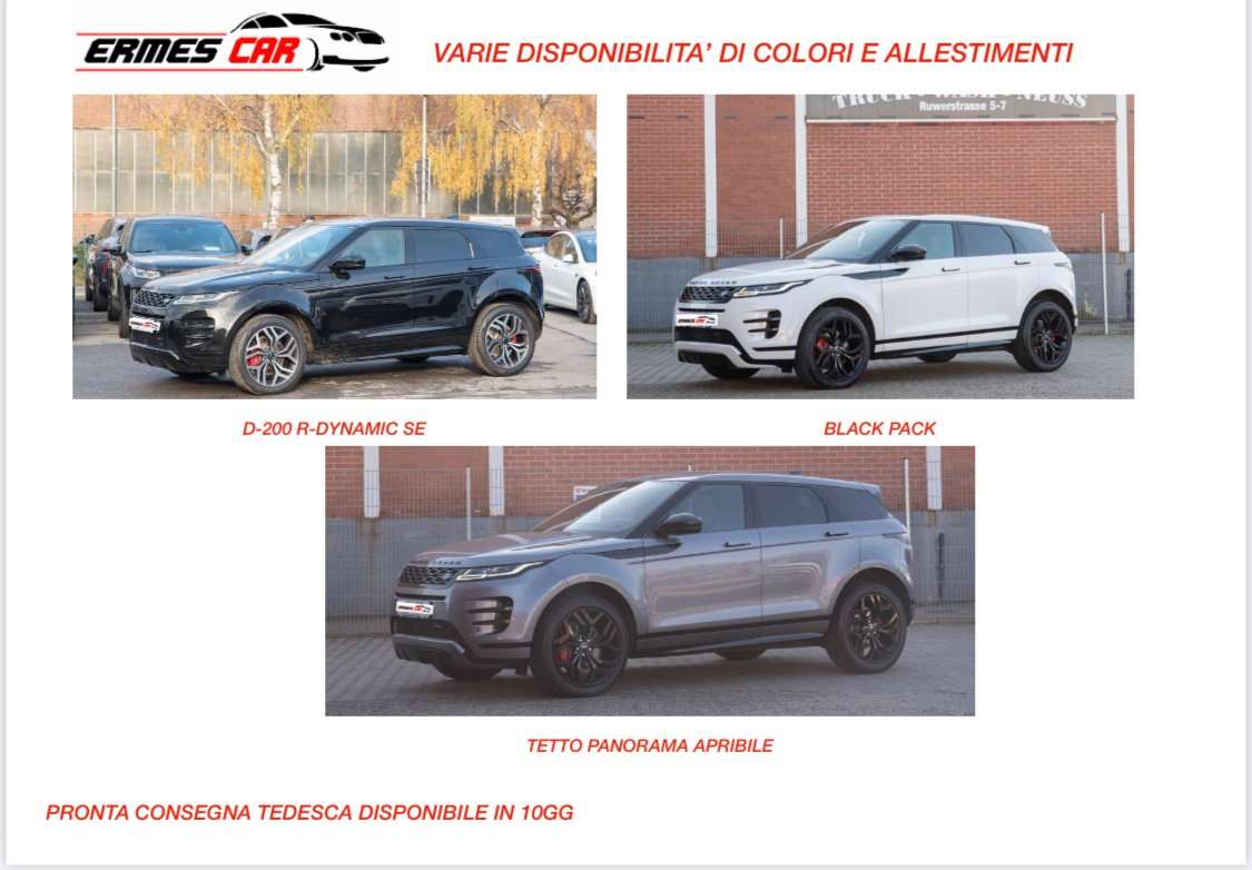 Land Rover Range Rover Evoque2.0d R-Dynamic SE awd 204cv VARIE DISPONIBILITA'