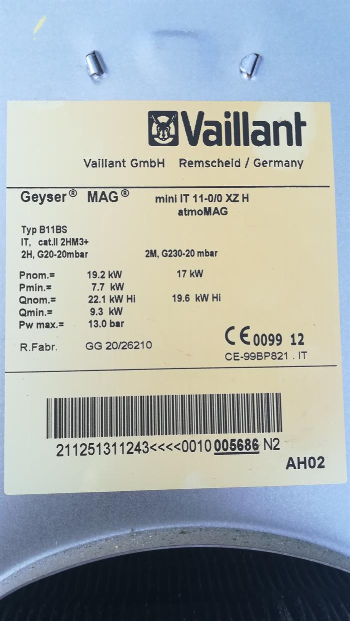 RICAMBI BOILER VAILLANT