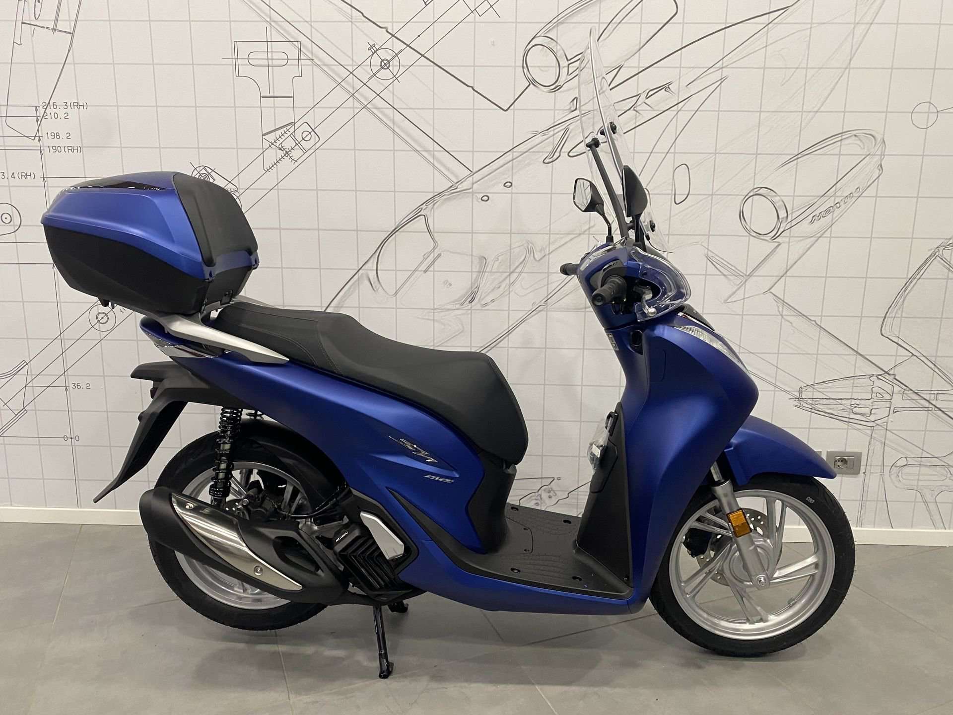 Honda SH 150ABS  MAT PACIFIC BLUE