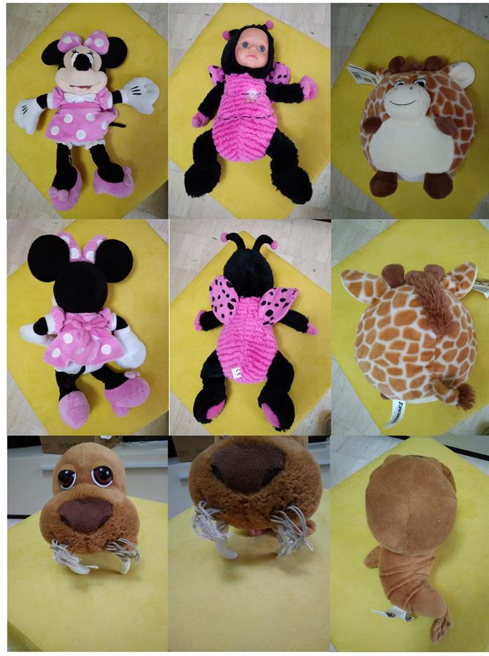 LOTTO 4 PELUCHES BAMBINI