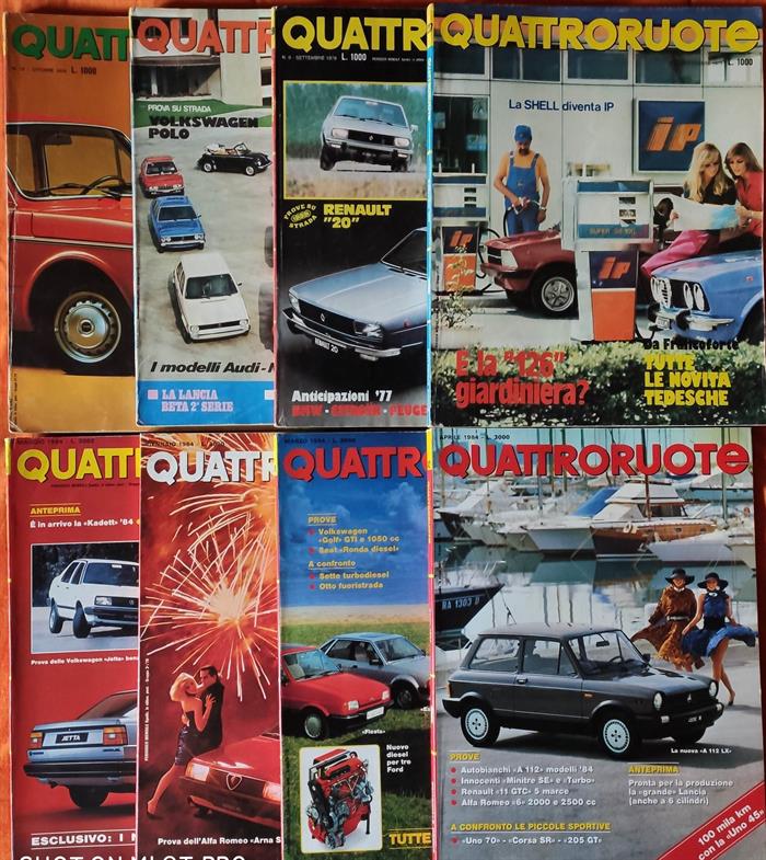 QUATTRORUOTE 238 NUMERI FRA 1984 E 2005 PER ANNO O IN BLOCCO.