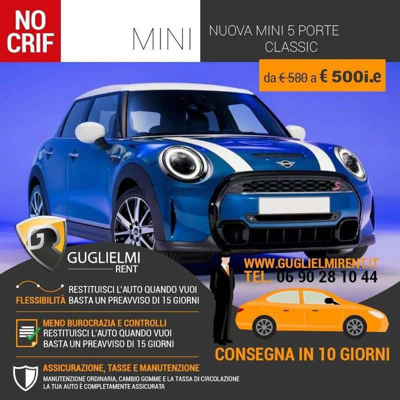 MINI OneMini 1.5 One NOLEGGIO NO CRIF