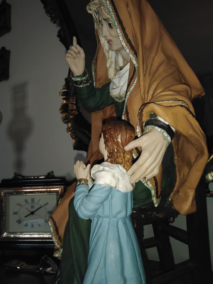 SANT`ANNA E MADONNA BAMBINA DEL 1800