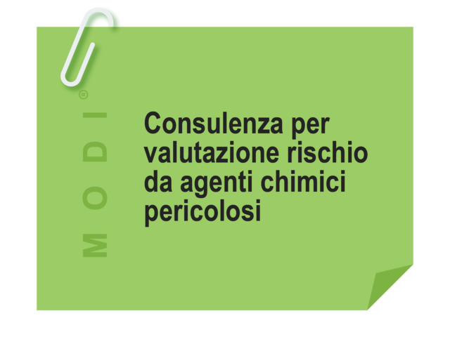 CONSULENZA VALUTAZIONE DEI RISCHI DI AGENTI CHIMICI