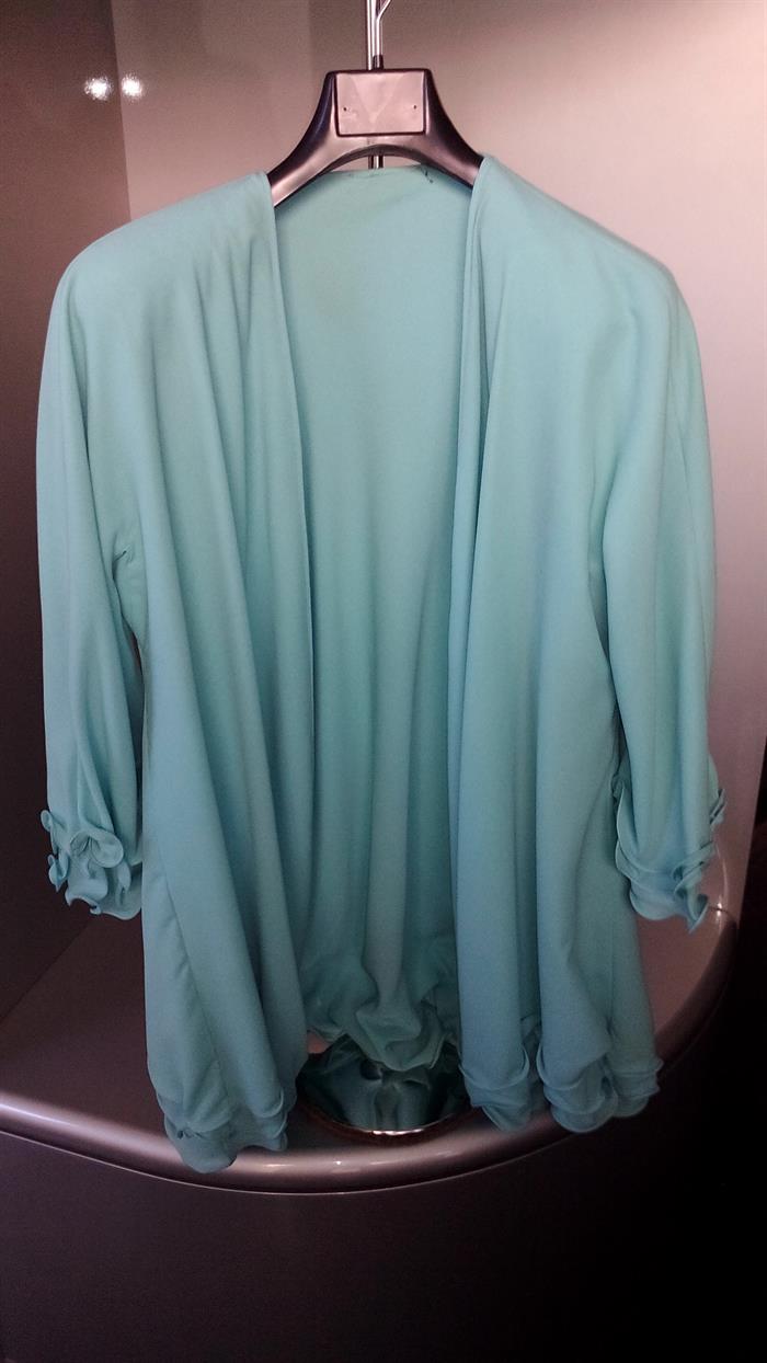 BLUSA TURCHESE IN COTONE DONNA TG.L/XL