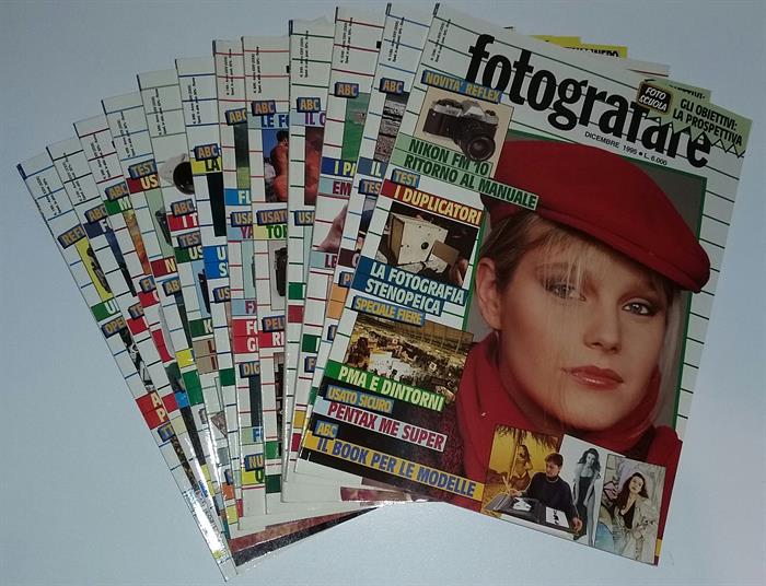 COLLEZIONE COMPLETA RIVISTA FOTOGRAFARE ANNO 1995