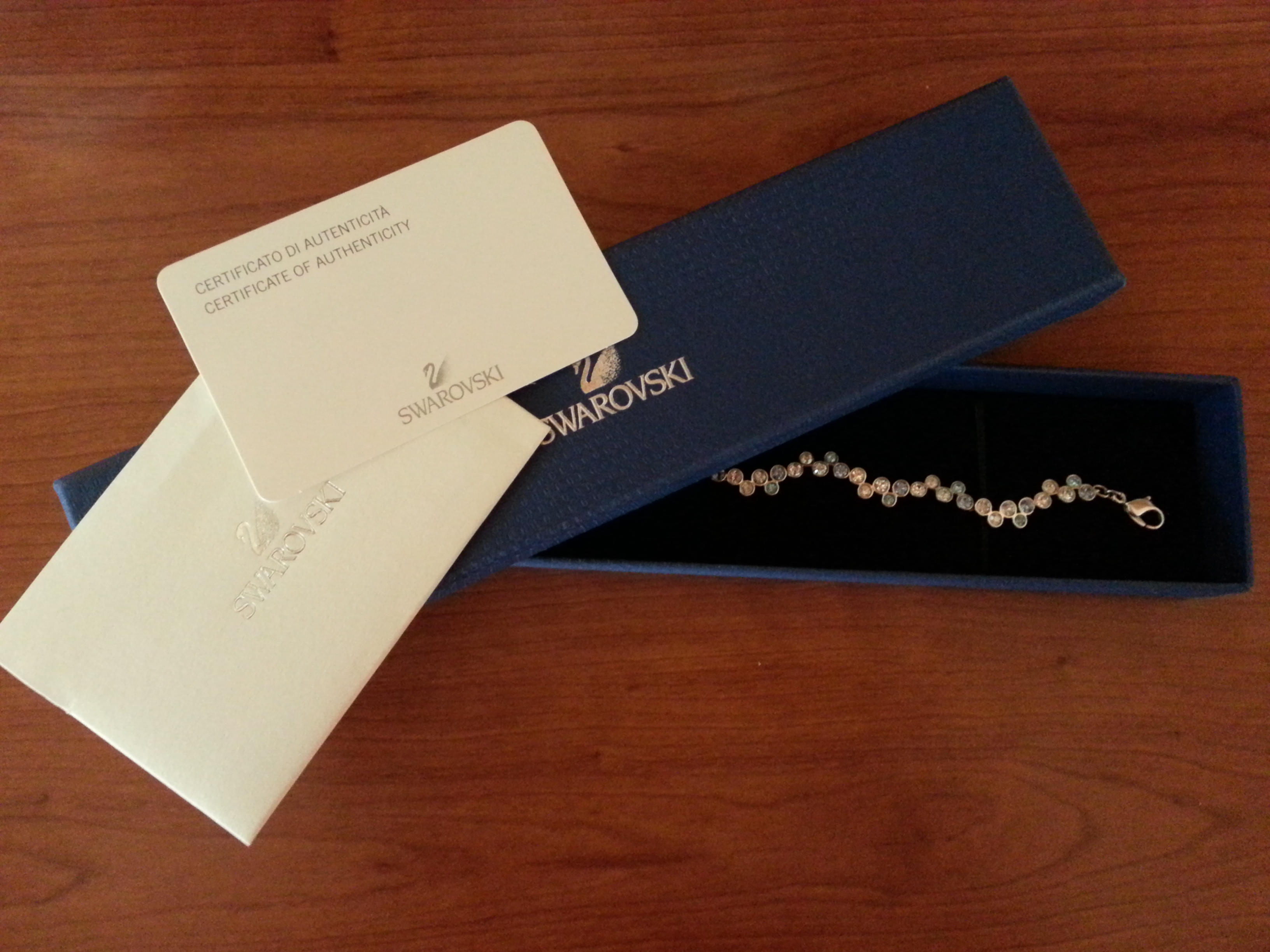 FIDELITY BLUE BRACELET SWAROVSKI A META' PREZZO