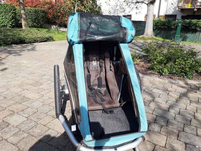 CARRELLINO/RIMORCHIO BICI PER TRASPORTO BAMBINI - CRO0ZER KID1 PLUS