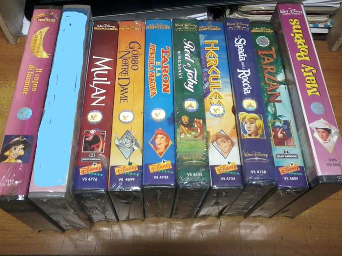 VHS DELLA DISNEY NUOVE MAI APERTE