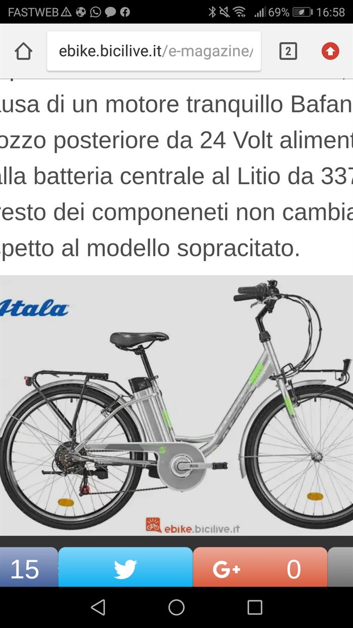 BICICLETTA ATALA E-WAY