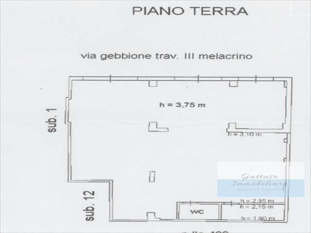 Deposito in affitto a reggio di calabria gebbione