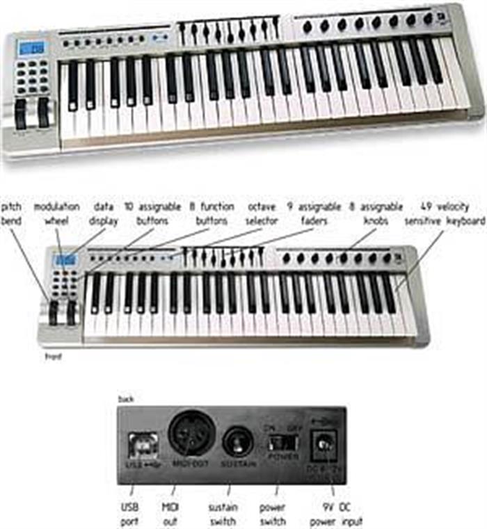 EVOLUTION MK-249C USB MIDI CONTROLLER