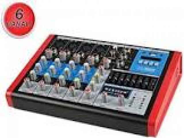 Muslady mini mixer musicale 6 canali tipo economico - beltel