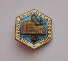 Spilla commemorativa d'epoca 1938
