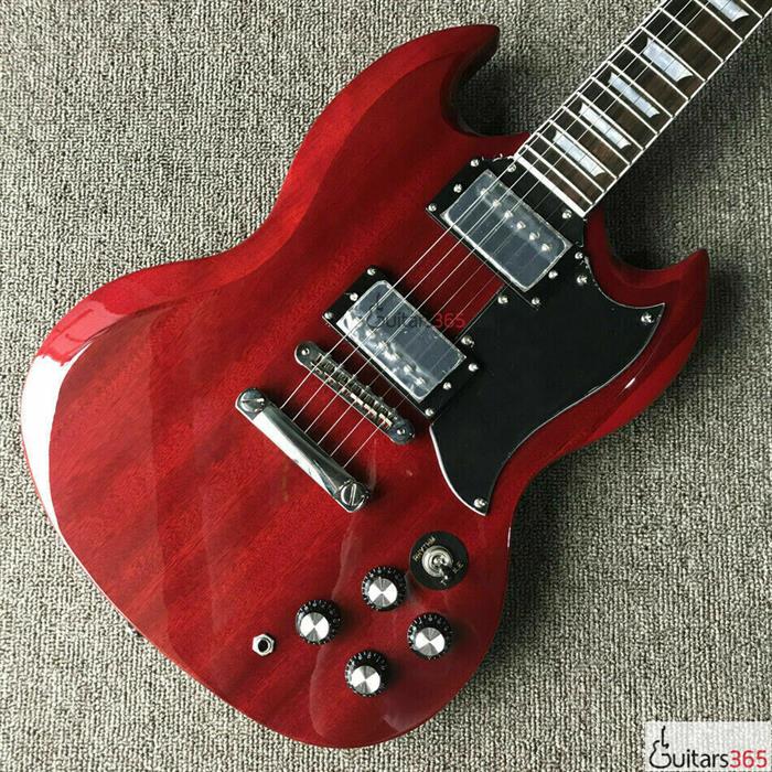 CHITARRA ELETTRICA ROSSO CILIEGIA PERSONALIZZATO