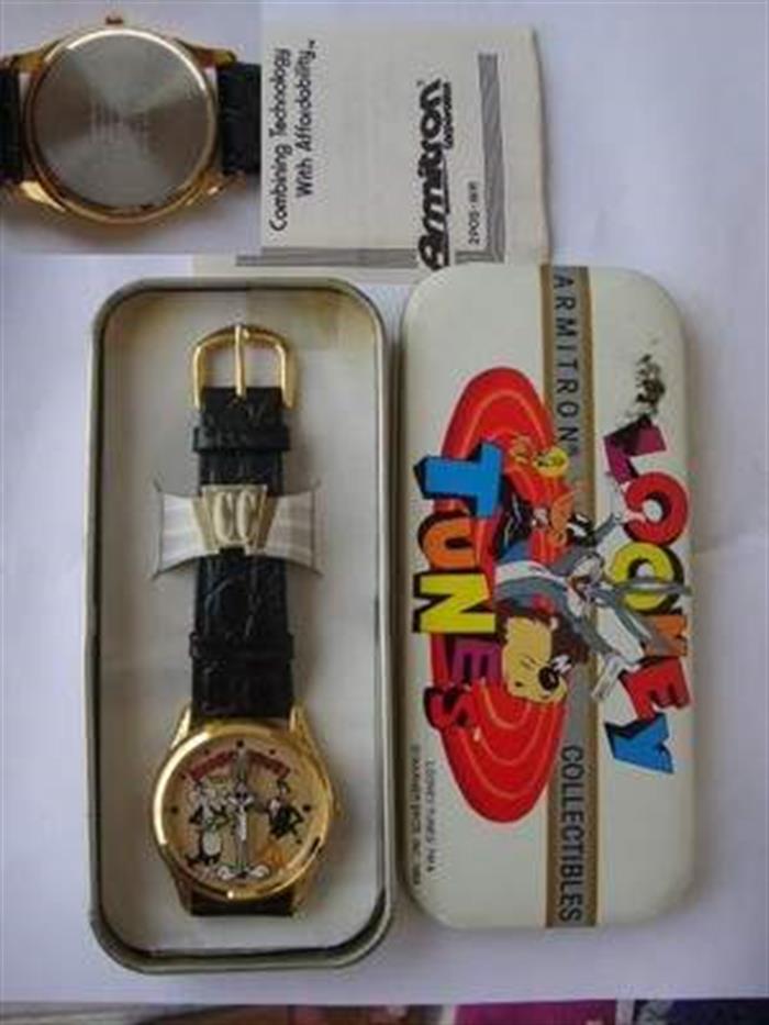 OROLOGIO DISNEY NICE SYLVESTER & DAFFY QUARTZ WATCH W/BOX