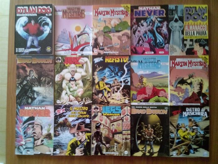 LOTTO 78 FUMETTI BONELLI-TEX-DYLAN DOG-MARTIN MYSTERE-NATHAN NEVER