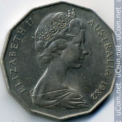 AUSTRALIA 50 CENTESIMI 1982