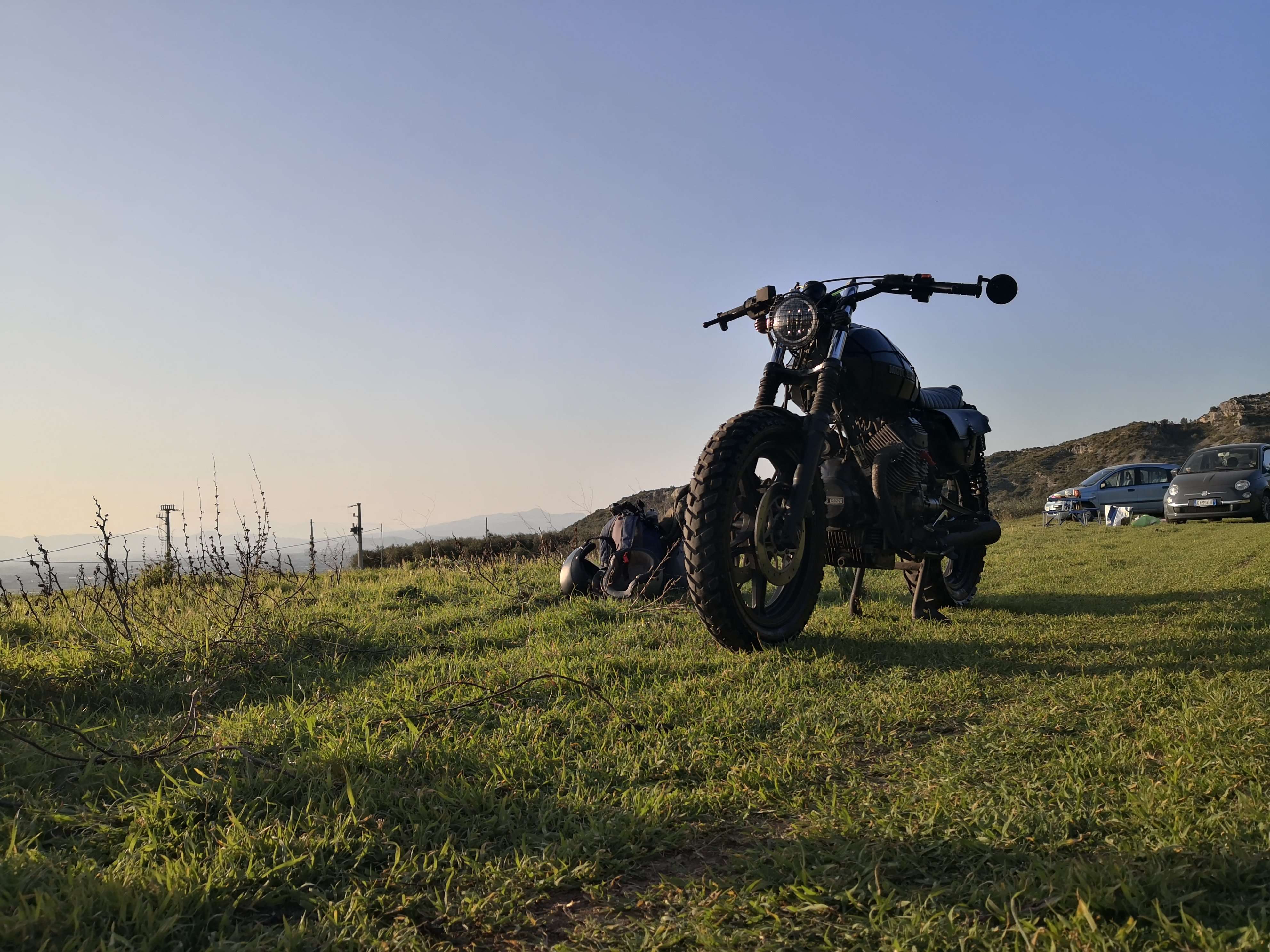 Moto Guzzi V 35Scrambler Caffè racer  storica iscritta ASI