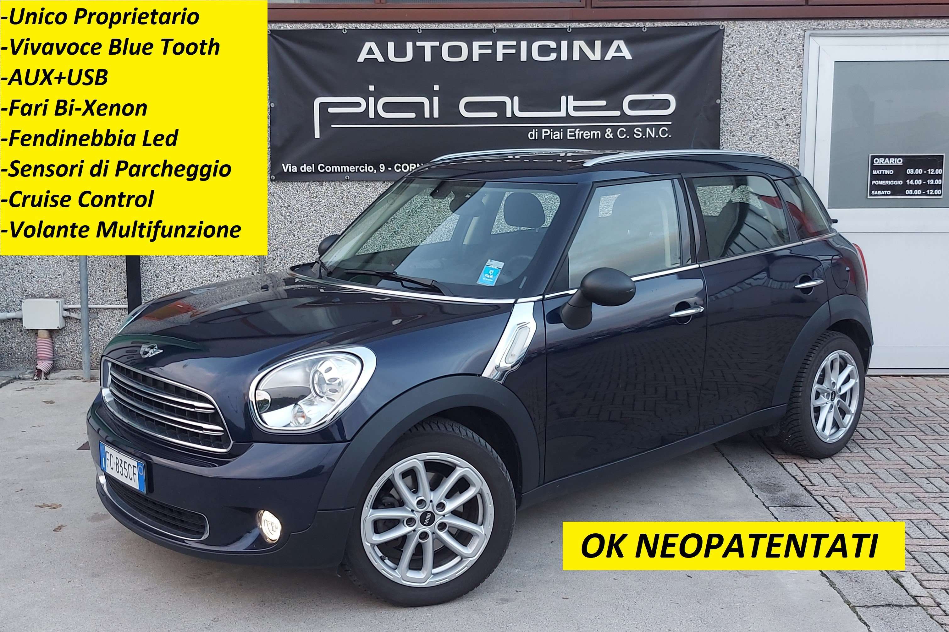 MINI One D Countryman1.6 Busines NEOPATENTATI Unico Proprietario EURO6c