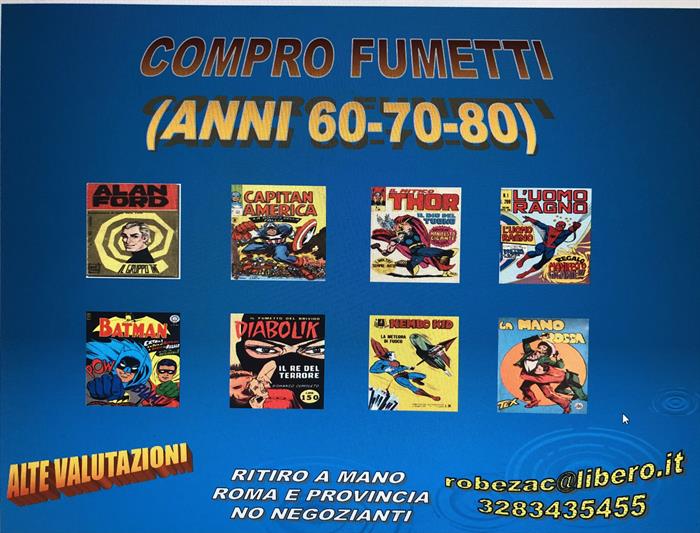 COMPRO FUMETTI