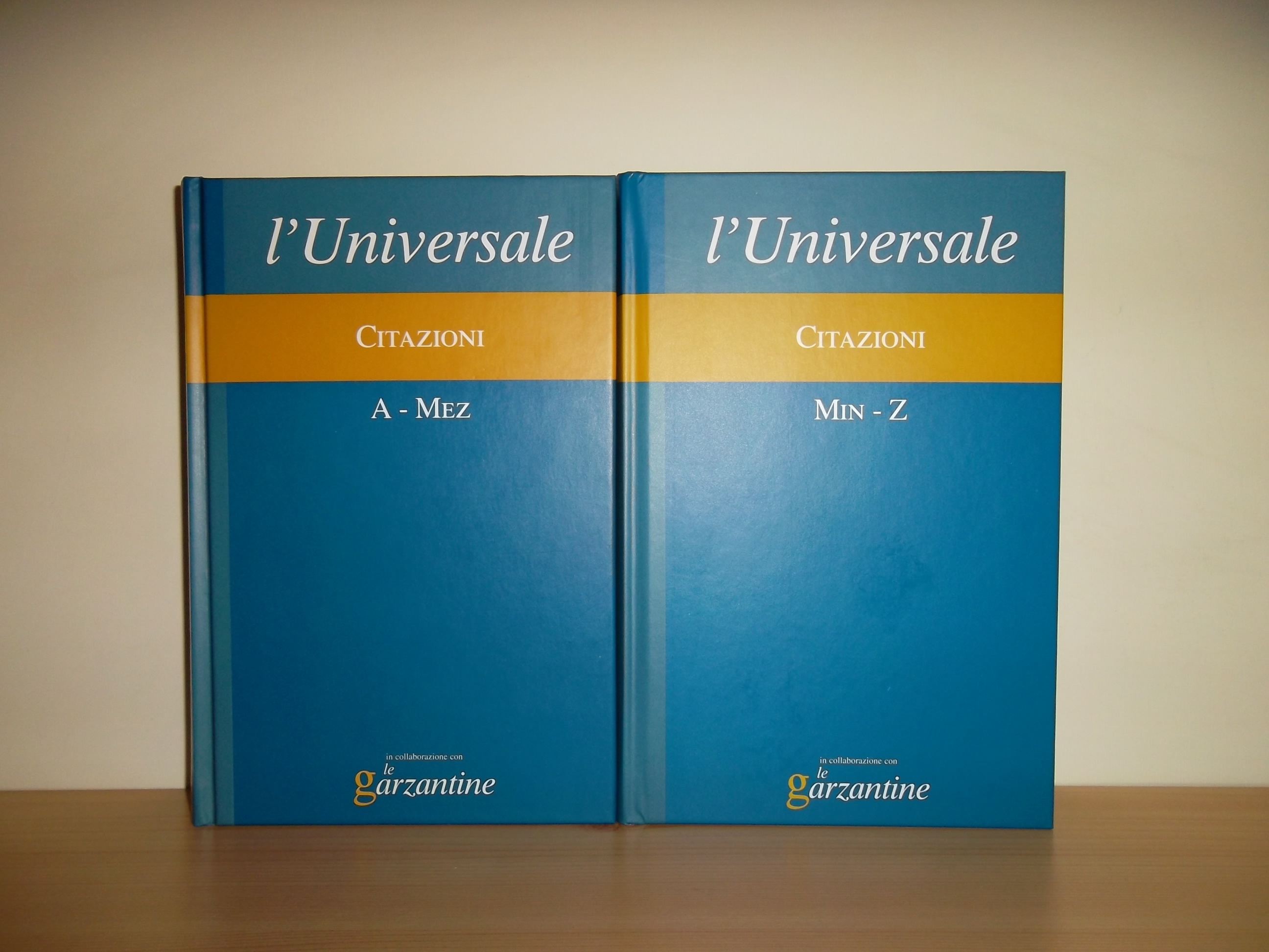 LE GARZANTINE, L 'UNIVERSALE - CITAZIONI, 2 VOLUMI