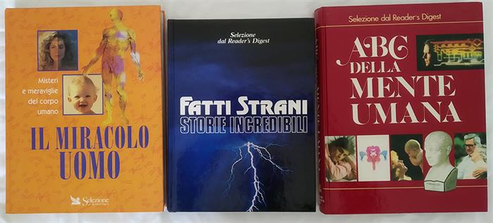 3 LIBRI SELEZIONE DEL READER`S DIGEST