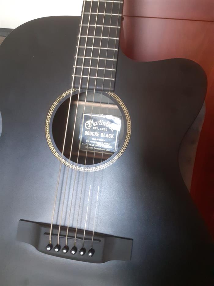 CHITARRA MARTIN BLACK ELETTRO ACUSTICA