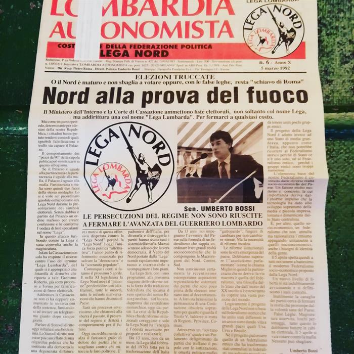 NUMERO RIVISTA LEGA DEL 1992