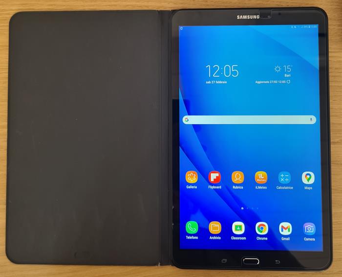 GALAXY TAB A (2016, 10.1", LTE) CON CUSTODIA ORIGINALE