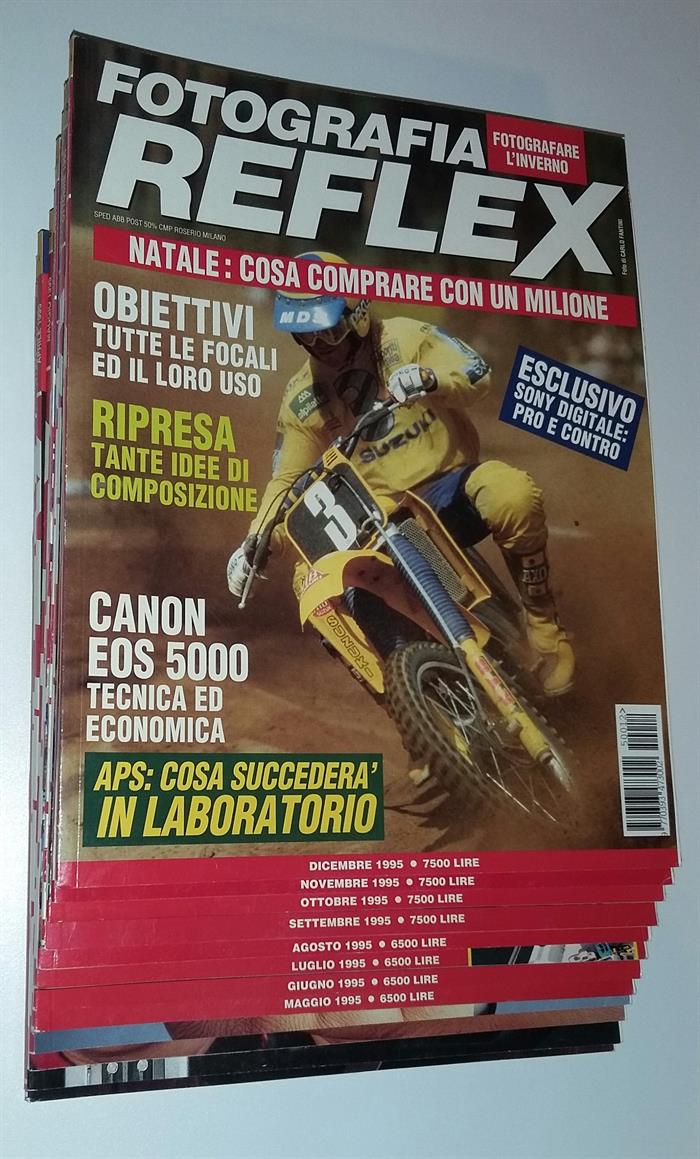 COLLEZIONE COMPLETA RIVISTA FOTOGRAFIA REFLEX – ANNO 1995