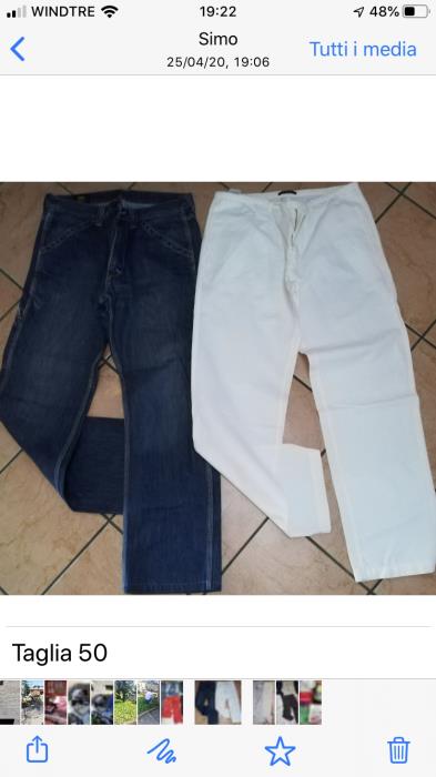 JEANS E PANTALONI ESTIVI UOMO