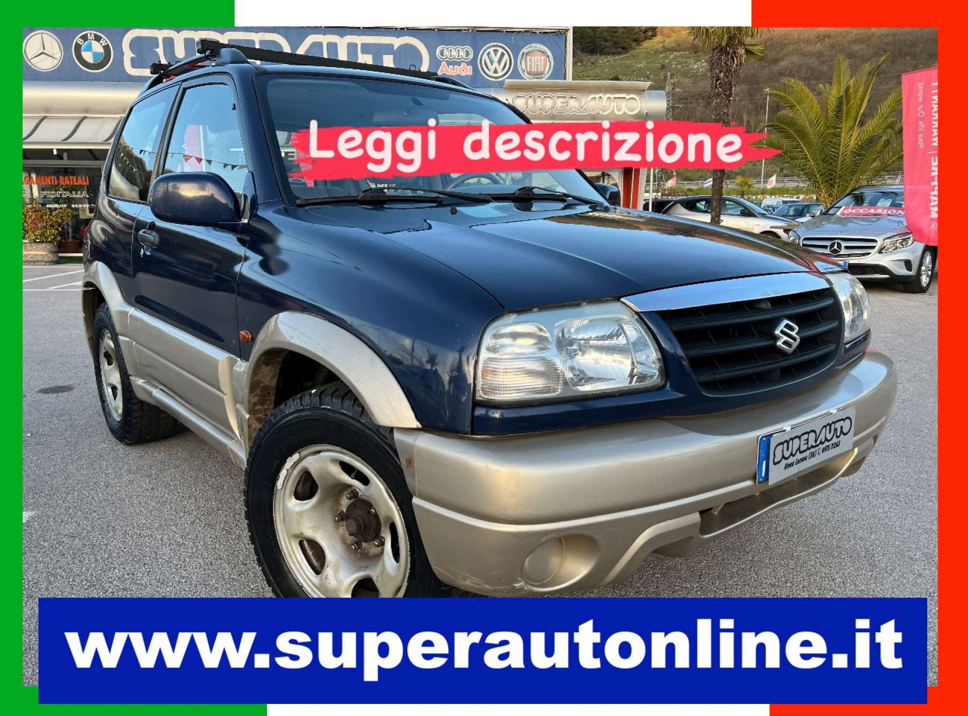 Suzuki Grand Vitara1.6i 16V cat 3 porte 4X4 + RIDOTTE