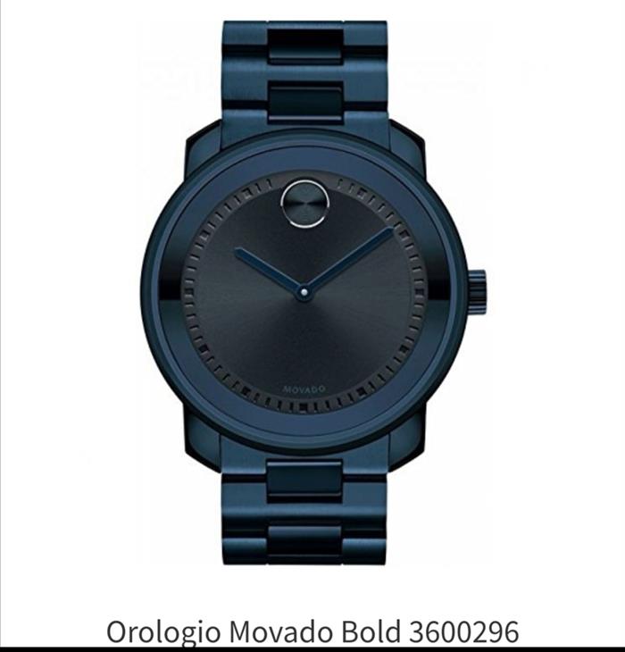 OROLOGIO MOVADO BOLD BLU 3600296 NUOVO