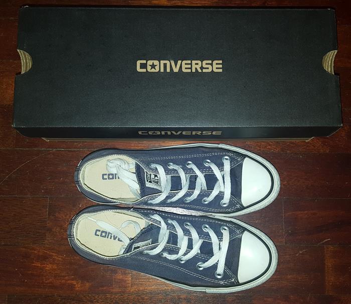 SCARPE CONVERSE BASSE BLU