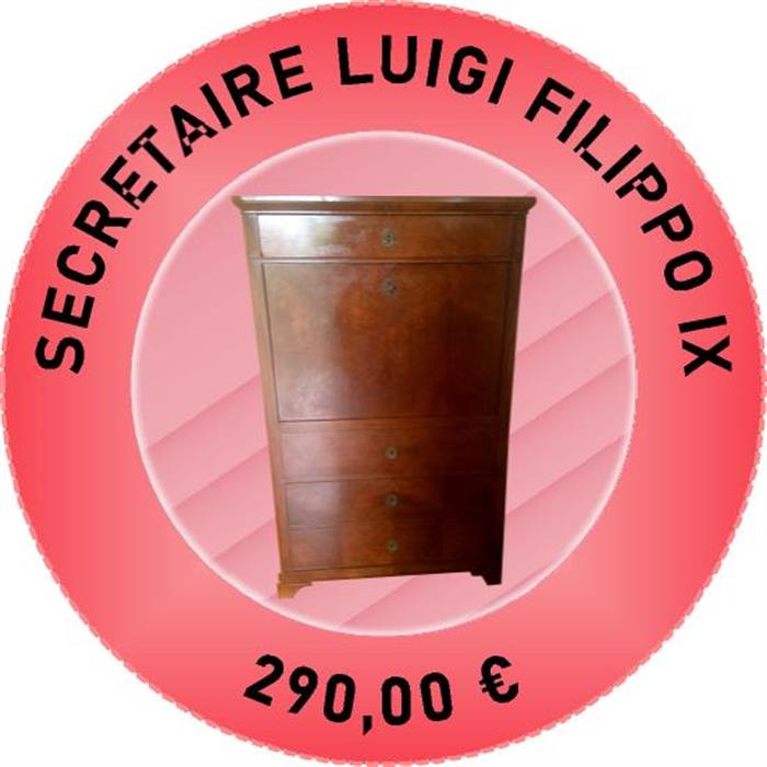 AUTENTICO SECRETAIRE LUIGI FILIPPO IX SECOLO